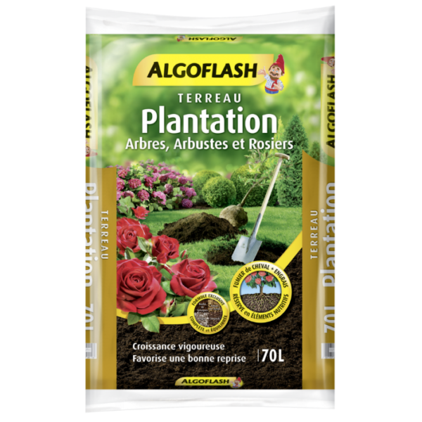 TERREAU PLANTATION ARBRES ARBUSTES ROSIERS - 70L - Jardinerie BONCAP